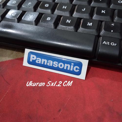 Jual Sticker Timbul Resin Panasonic Biru Stiker Lycal 3D Logo Kecil ...