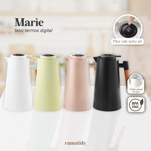 Jual MARIE Termos Air Panas Temperatur Digital 1 Liter Kettle Jug Air ...
