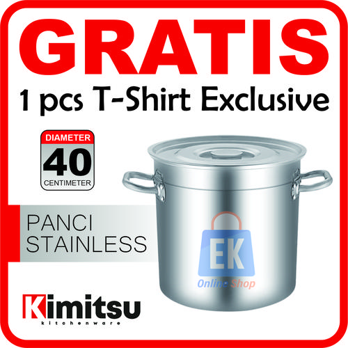 Jual Panci Stainless 40cm Kimitsu | Dandang Stainless Steel | Panci ...