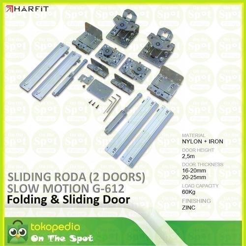 Jual RODA PINTU LEMARI GESER SLIDING DOOR G612 HARFIT 2 DAUN - 4 DAUN ...