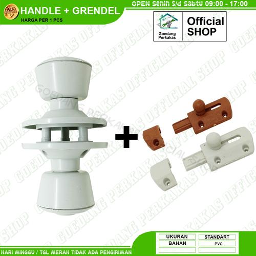 Jual Handle Pintu Kamar Mandi Grendel WC Bahan Pvc Tebal Tarikan Pintu ...