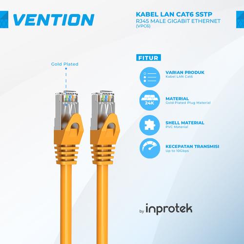 Promo Vention Kabel LAN Gigabit Ethernet RJ45 Cat6a SSTP Network Patch - IBP Green, 2 Meter ...