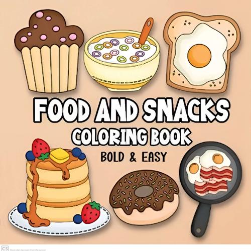 Jual Food and Snack Coloring Book/Buku Mewarnai - 30 lembar - Kab ...