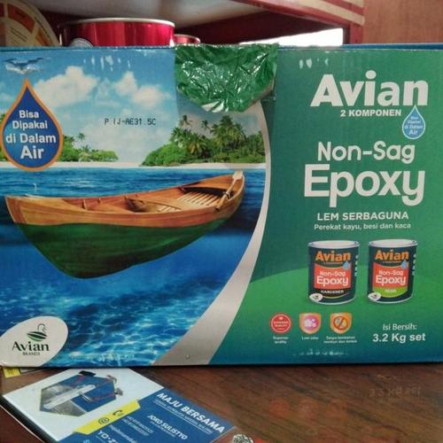 Jual Ready Lem Epoxy Avian Non-Sag 2 Komponen Net Hardener 1,6 Kg ...