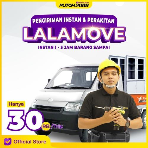 Promo Meja kantor 1/2 Biro Tanpa Laci Kaki Besi QBIC Maple MOD-1260 ...