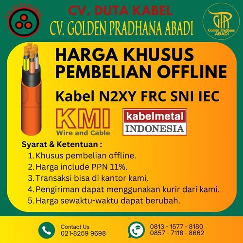 Jual Kabel N2XY FRC 4x50 mm2 Merk Kabelmetal Indonesia/KMI (Khusus ...