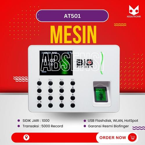 Jual Biofinger AT 501 Mesin Absensi Sidik Jari Fingerprint Bio Finger ...
