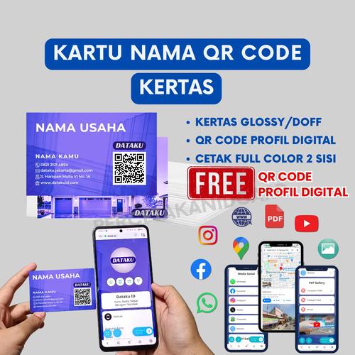 Jual Kartu Nama QR Code Kertas / Kartu Nama Digital - Jakarta Pusat ...