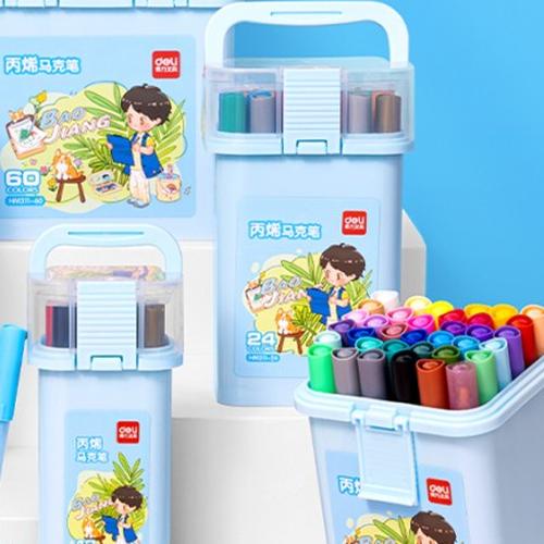 Jual Deli Spidol Akrilik / Acrylic Marker 60 Colors HM311 - 12 warna ...