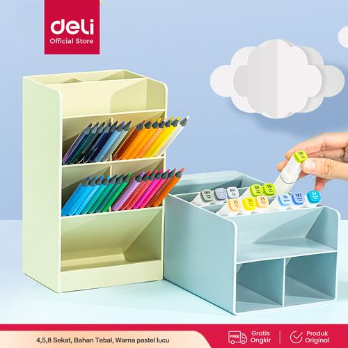 Jual Deli Pen Holder / Rak Tempat Pulpen Pensil 4 5 8 Sekat Pastel 89XX ...