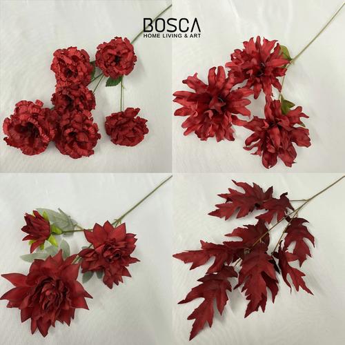 Jual Red Series Artificial Flower / Bunga Palsu Premium Real Touch ...