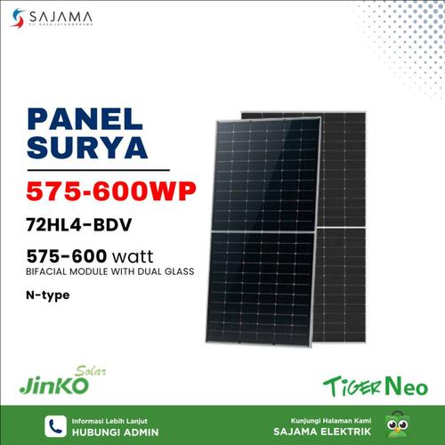 Jual Jinko Solar Cell Panel Surya 575WP-600WP SNI Mono Tier 1 - Kota ...