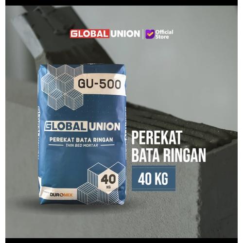 Jual Semen Mortar Perekat Bata Ringan GU 500 Ukuran 40 Kg Global Union - Kota Depok - TB ...