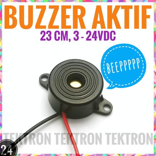 Jual BUZZER 3V sd 24V 2.3cm 23mm Continous Beeper Beep Bunyi Alarm bisa ...