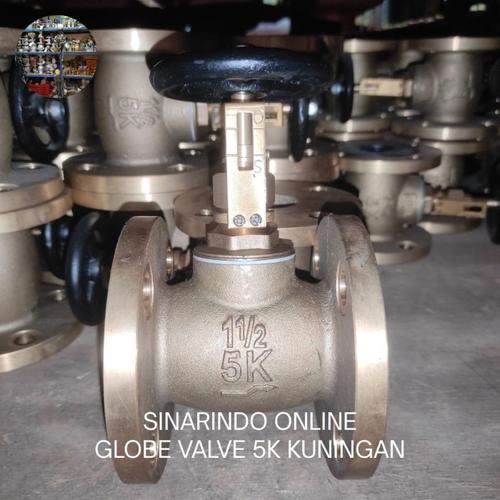 Promo GLOBE VALVE 5K 21/2" INCH DN 65 KUNINGAN FLANGE MARINE - Jakarta ...