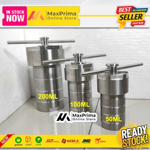 Jual Hydrothermal 50ml 100ml 200ml Autoclave Reactor Teflon Chamber Synthesis 50 100 200 ML ...