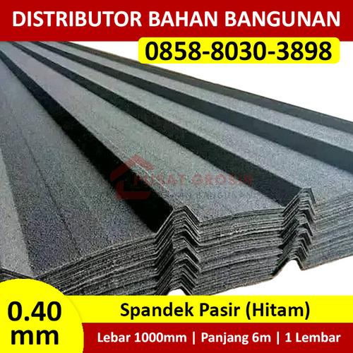 Jual Atap Spandek Pasir Hitam 0.40mm Lebar 1000mm Panjang 600cm (6 ...