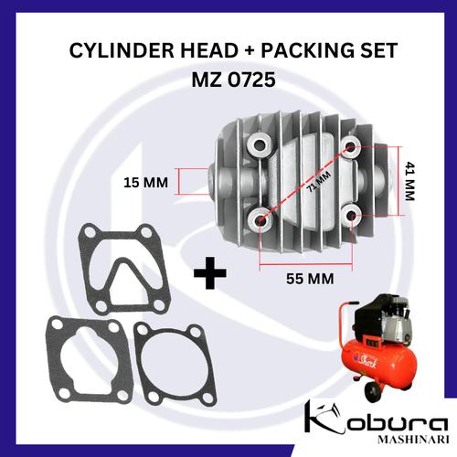 Jual Cylinder Head + Packing Paking Set Lengkap Untuk Kompressor Angin MZ 0725, Lakoni Imola 075 ...