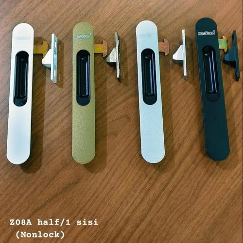 Jual Kunci Handle Jendela Lemari Sliding Z08A Half atau 1 Sisi Non ...