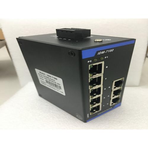 Jual Din Rail-8 Port-Industrial-Ethernet-Switch Hub 10/100Mbps IDM-7180 ...