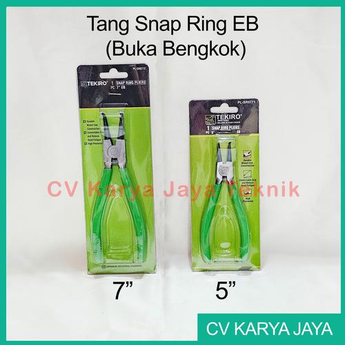 Jual Tang Snap Ring 5" 7" Inchi EB TEKIRO / Snap Ring Pliers Bengkok ...