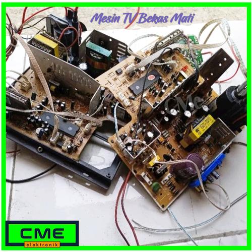 Jual Mesin Tv Tabung Mati Komponen masih lengkap untuk cabutan servis CRT - Universal 14-21 ...