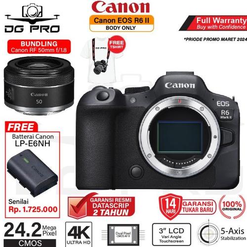 Jual Canon EOS R6 Mark II Body Only Mirrorless Camera - BO Mark 2 ...