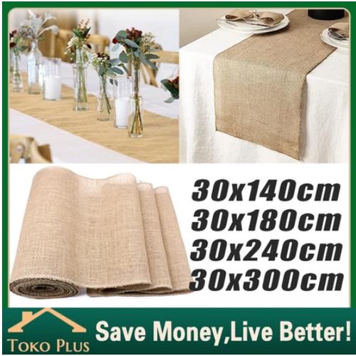 Jual Taplak Meja Makan Panjang Goni Dekorasi Minimalis Nordic / Table ...