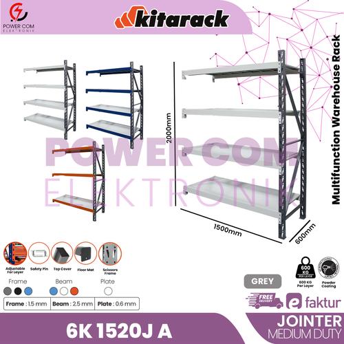 Jual RACK GUDANG BESI 600KG 2 METER P 1,5 METER RACK GUDANG BESI ...