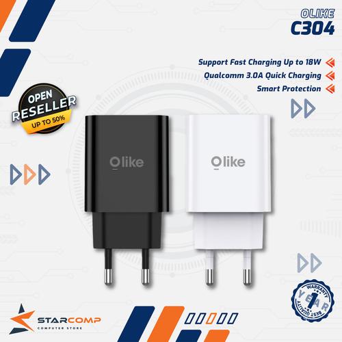 Jual Olike C304 Kepala Charger Travel Adaptor USB 18 Watt Fast Quick ...