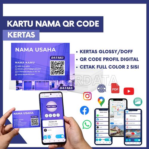 Jual Kartu Nama QR Code Kertas / Kartu Nama Digital - Glossy - Jakarta ...