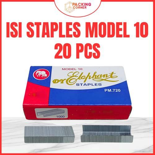 Jual Isi Staples Hekter Model 10 Isi 20 Refill Stapler Stepler Steples ...