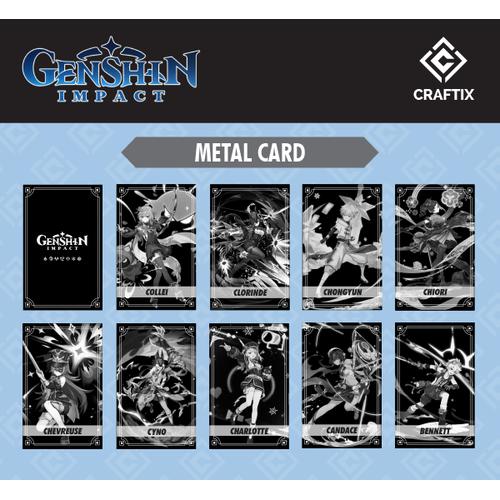 Jual Photocard Genshin Impact Edition Metal Card Collection Anime Game ...