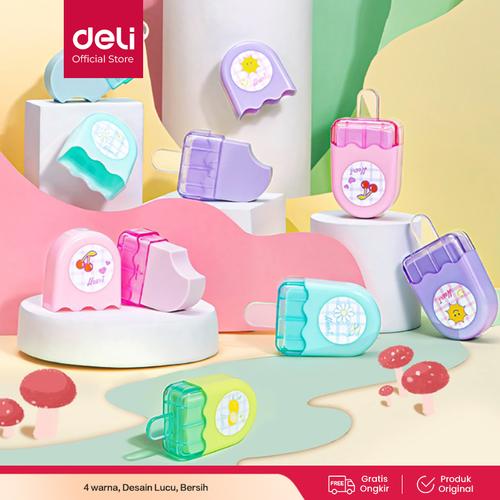 Jual Deli Penghapus Es Krim 4 warna, Random Color 71122 - Kab ...