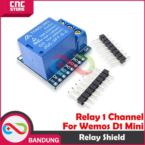 Jual SHIELD RELAY SHIELD 1 CHANNEL 5V FOR WEMOS D1 MINI PRO ESP8266 ...