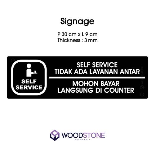 Promo Papan Petunjuk Restoran / Food Court - Sign Bayar Di Counter ...