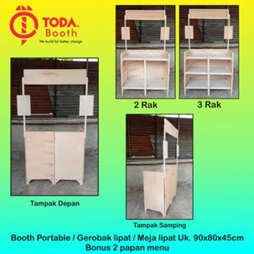 Jual Booth Portable Kayu / Booth Polos / Gerobak Lipat / Bahan Kayu ...