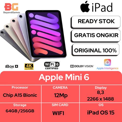 Jual (NEW) Apple iPad Mini 6 / 6th Gen 2021 8.3 inch 64GB Wifi Only ...