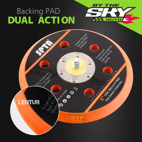 Jual Back Pad Dual Action 5 inch dan 6 inch Polisher DA Drat m8 5/16 ...