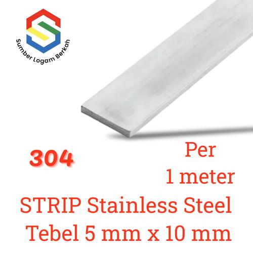 Jual strip tebel 5 mm x 10 mm stainless steel 304 - Kota Bandung ...