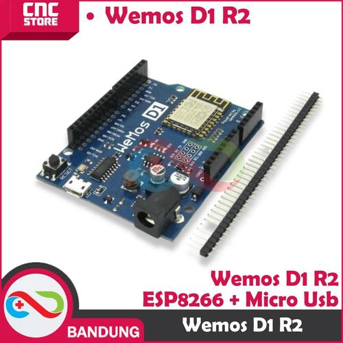 Jual WEMOS D1 R2 WIFI ESP8266 UNO BASED BOARD 4MB FLASH + KABEL MICRO ...