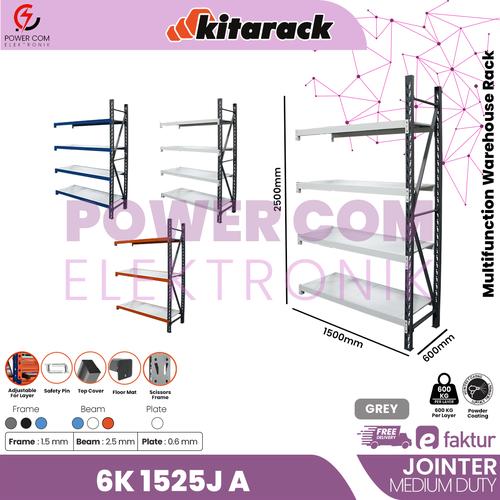 Jual RACK GUDANG BESI 600KG 2,5 METER P 1,5 METER RACK GUDANG BESI ...