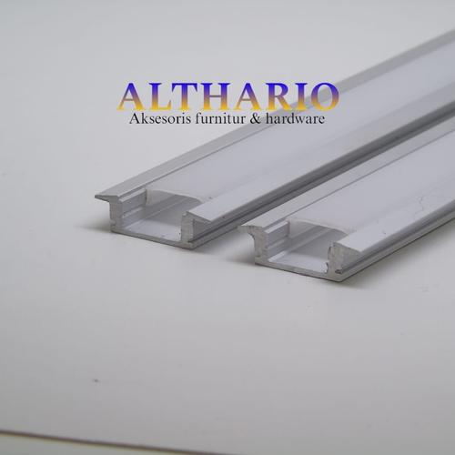 Jual housing led strip profile cover rumah lampu alumunium panjang ...