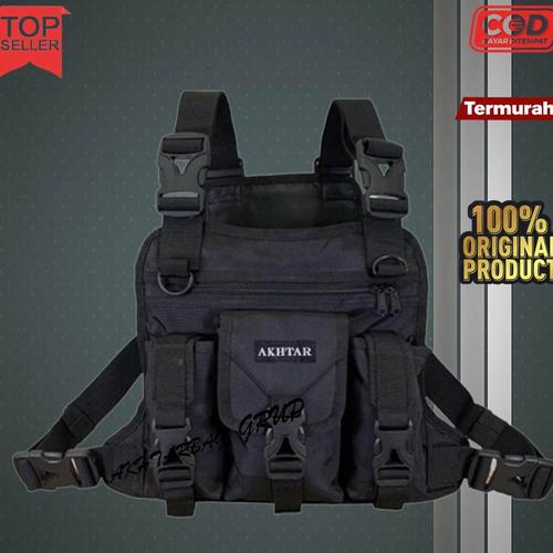 Jual Et-12 Tas Dada Rompi Tactical Army Hitam Police Original Pria ...