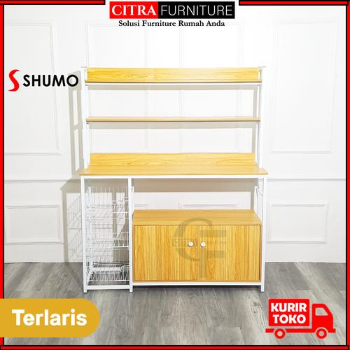 Promo SHUMO Lemari Piring Rak Dapur Minimalis Saphire Series | Kabinet ...