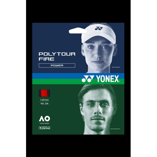 Jual Senar Raket Tenis / Tennis YONEX POLYTOUR FIRE ORIGINAL - BLACK ...