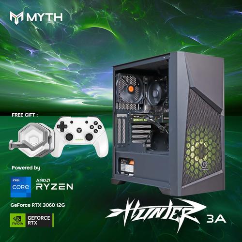 Promo PC Rakitan Gaming Myth Hunter 3A GeForce RTX 3060 Intel Core i3 ...