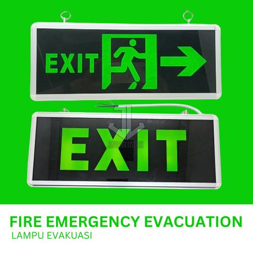 Jual HINOLUX LAMPU EXIT RUN EVAKUASI FIRE EMERGENCY EVACUATION SIGN ...