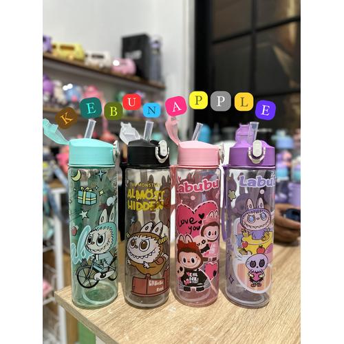 Jual BOTOL MINUM ANAK LABUBU VIRAL KAPASITAS 900ML FREE TALI PENDEK ...