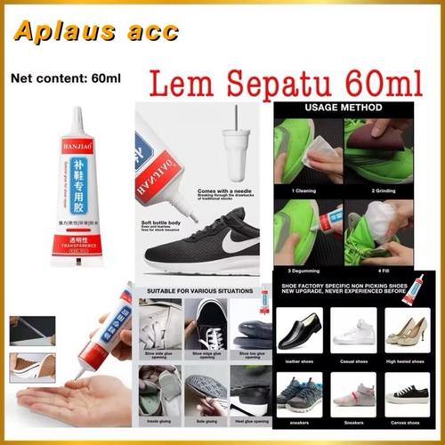 Jual Lem Sepatu 60ml Cairan Super Kuat Lem Perekat Sepatu Penambal Sol ...